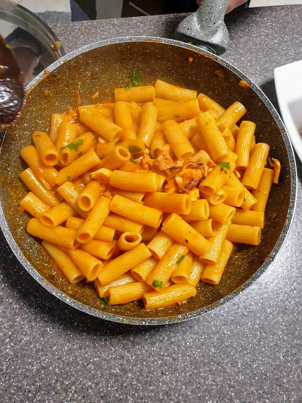 Rigatoni Pasta With Octopus Sauce | Family Cooking Recipes